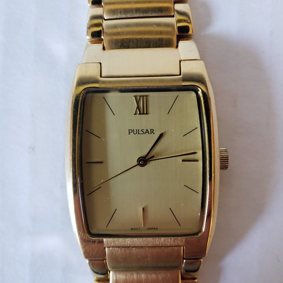 Pulsar | Accessories | Pulsar Mens Gold Tone Analog Watch | Poshmark